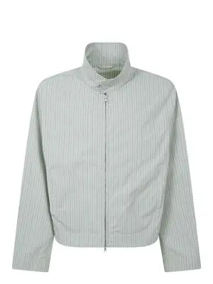 Dries Van Noten Dries Van Noten Zip-Up Striped Cotton Jacket Pist