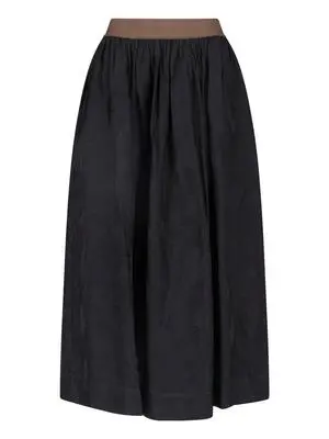 UMA WANG UMA WANG Jacquard Full-Length Skirt