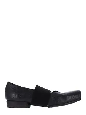 UMA WANG Calf Leather Flat Shoes - Black