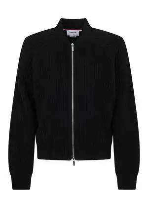 THOM BROWNE THOM BROWNE Wool Raglan Bomber Jacket