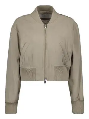 AMI Paris Twill Ribbed Band Bomber Jacket - 2811