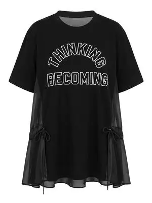 SACAI SACAI Black Graphic Print T-Shirt