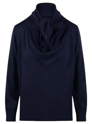 MAX MARA MAX MARA Long Sleeve Silk Blouse With Tie Detail