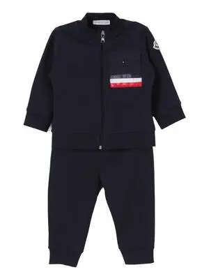 Moncler Zip-up Tracksuit With Tricolor Detail - 778