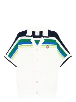 CASABLANCA Casablanca Men's Casual Short Sleeve Cotton Shirt