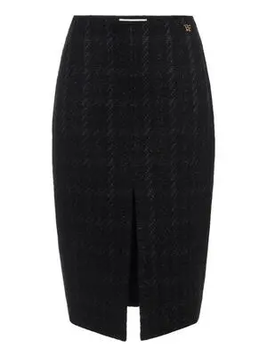 ELISABETTA FRANCHI ELISABETTA FRANCHI Tiered Ruffled Midi Skirt With Chain Belt