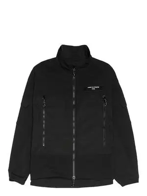 Comme Des Garçons Wool Zip-up Jacket - Black