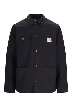 CARHARTT WORK IN PROGRESS CARHARTT WIP Canvas Chore Jacket With Classic Collar And Logo Patch