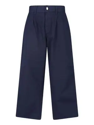Carhartt Work In Progress Wide-leg Cotton Trousers - Blue