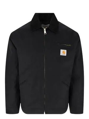 Carhartt Work In Progress Zip Front Cotton Work Jacket - Black