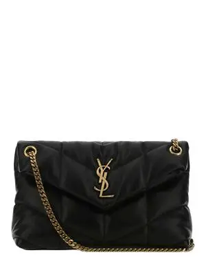 Saint Laurent SAINT LAURENT Quilted Leather Mini Handbag With Chain Strap Black
