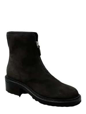 THE ROW The Row Hike Suede Leather Ankle Boots Black