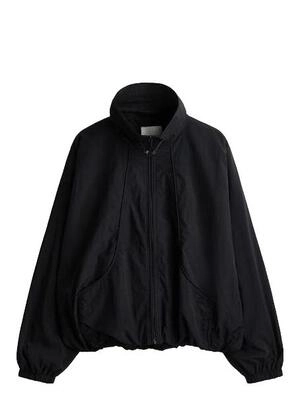H&M H&M Oversized Nylon Jacket With Funnel Collar And Balloon Sleeves