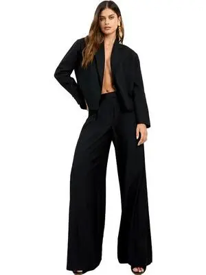 Trina Turk Trina Turk Mimmo Wide-Leg Tailored Pants Black