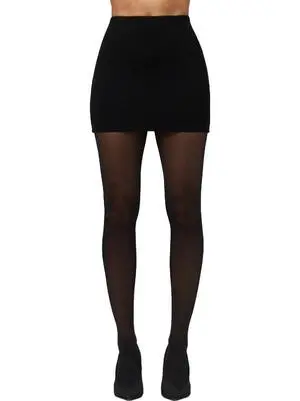 Naked Wardrobe Butter Contour Mini Skirt - Black