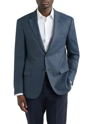 Emporio Armani Virgin Wool Blend Sport Coat - Blue Grey