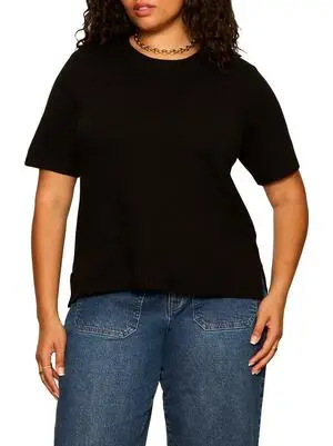 Sanctuary Perfect Short Sleeve Sweater - Black