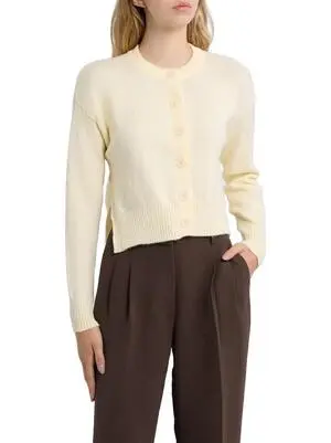 Deluc Teide Fuzzy Cardigan - Ecru