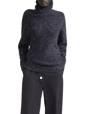 Proenza Schouler Donegal Turtleneck Sweater - Black Multi