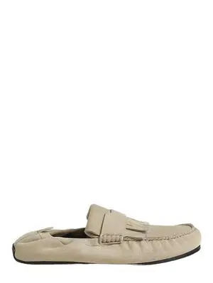 Hermès Nod Loafers In Suede Goatskin - Beige