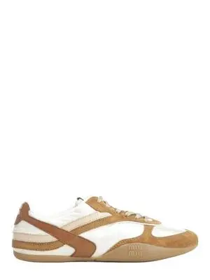 Miu Miu Miu Miu "Gymnasium" Suede And Technical Fabric Sneakers Multicolor