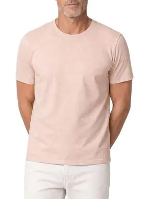 Robert Talbott Davis Pique Linen Tee Pink