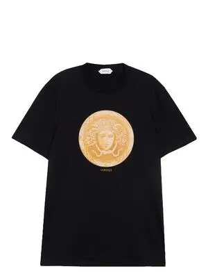 Versace Medusa Logo Graphic T-shirt - Black
