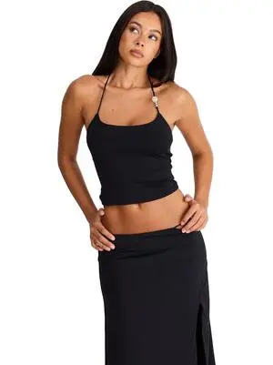 SASHA THERESE Hazel Tank - Black