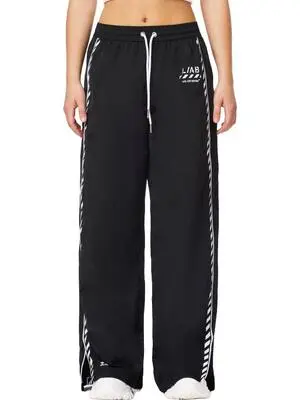 L/AB C/O OFF-WHITE Logo Side Stripe Relaxed Track Pants - Black Night