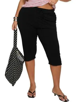 Princess Polly Cayte Capri Pants - Black