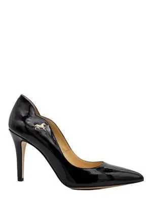 CAVALINHO Patent Leather Pointed Toe High Heel Pumps - Black
