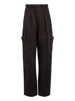 Sportmax Oversize Cargo Barrel Leg Pants - Chocolate