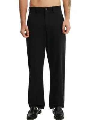 COTTON ON Baggy Chino Pant - Black
