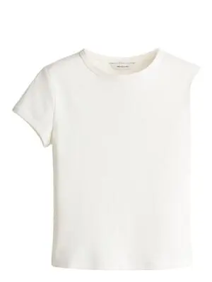 H&M Ribbed T-shirt - Cream