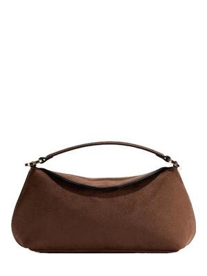 H&M Crossbody Bag With Top Handle And Flap Closure - Brown