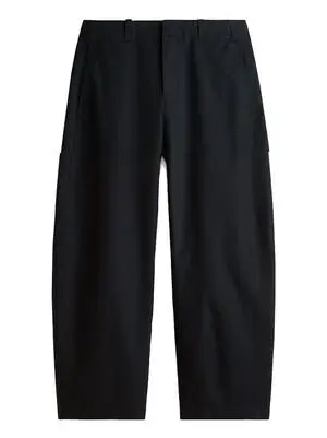 H&M Loose-fit Barrel-leg Chinos Black