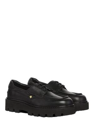 Mcm Platform Loafers In Calfskin - Black