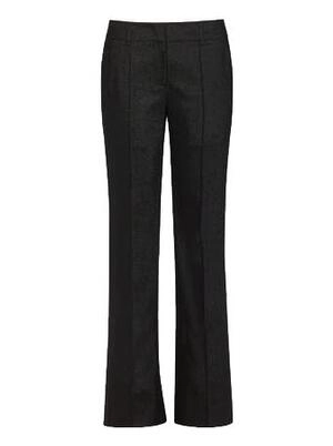 Mcm Lurex Wool Flared Trousers - Black