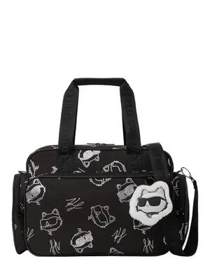 Karl Lagerfeld Baby Ikon Choupette Diaper Bag - Black