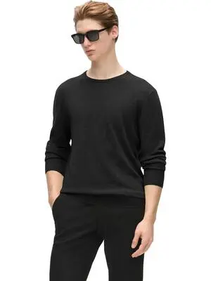 Karl Lagerfeld Cashmere Crew Neck Sweater - Black