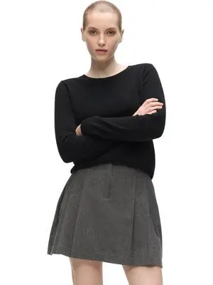Karl Lagerfeld Cashmere Crew Neck Sweater - Black