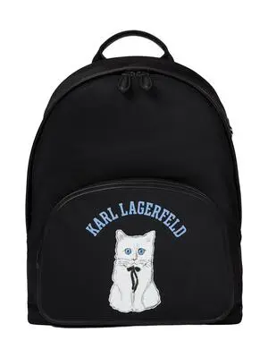 Karl Lagerfeld Ikon Choupette Large Backpack - Black