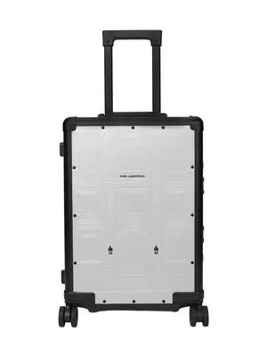 Karl Lagerfeld Rue St-guillaume Metallic Trolley Bag - Silver