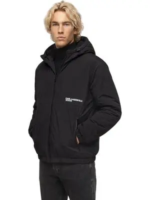 KL JEANS Jeans Reversible Teddy Puffer Jacket - Black
