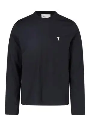 AMI Paris T-shirt Logo " De Caur - Black