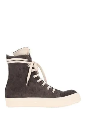 Rick Owens High Top Sneakers - Gray