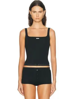 ENTIRE STUDIOS Lounge Tank Top - Black