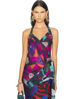 Dries Van Noten Cussia Top - Fuchsia