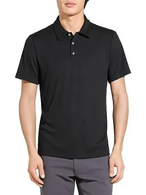 Theory Bron Anemone Jersey Polo Shirt - Black