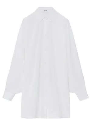 Loewe Cotton Shirt Dress - White
